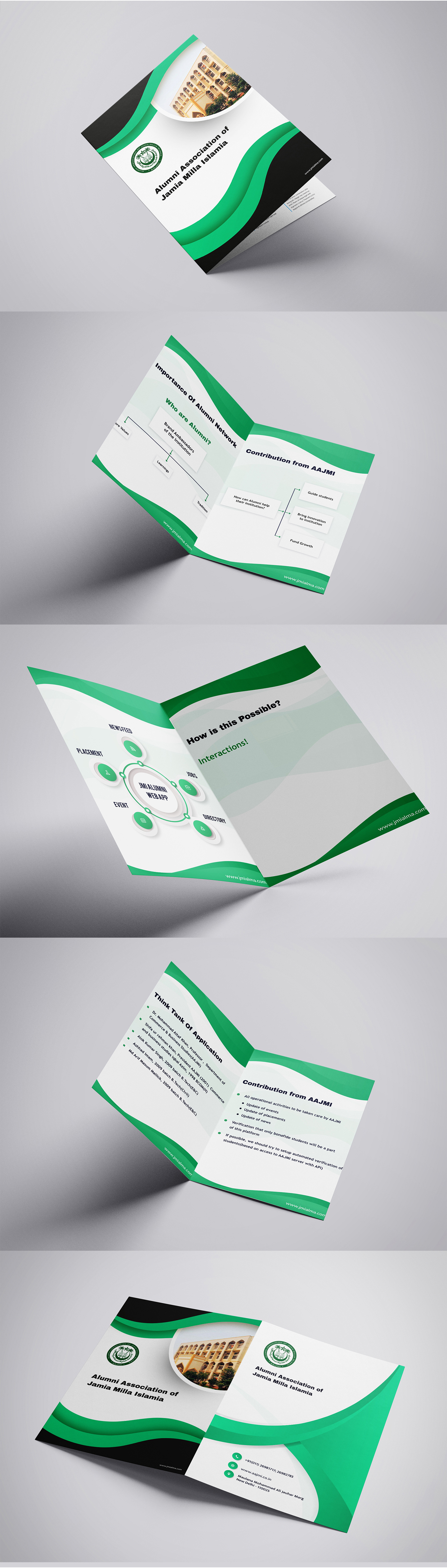 Brochure Design For JMI Alumni | Brochure Design Portfolio