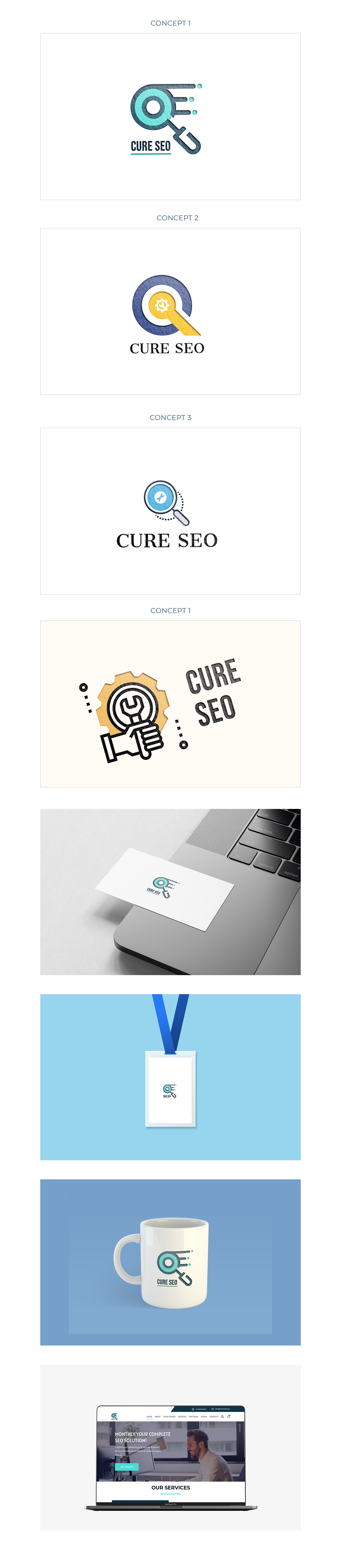 Logo Design For Cure SEO | Logo Design Portfolio